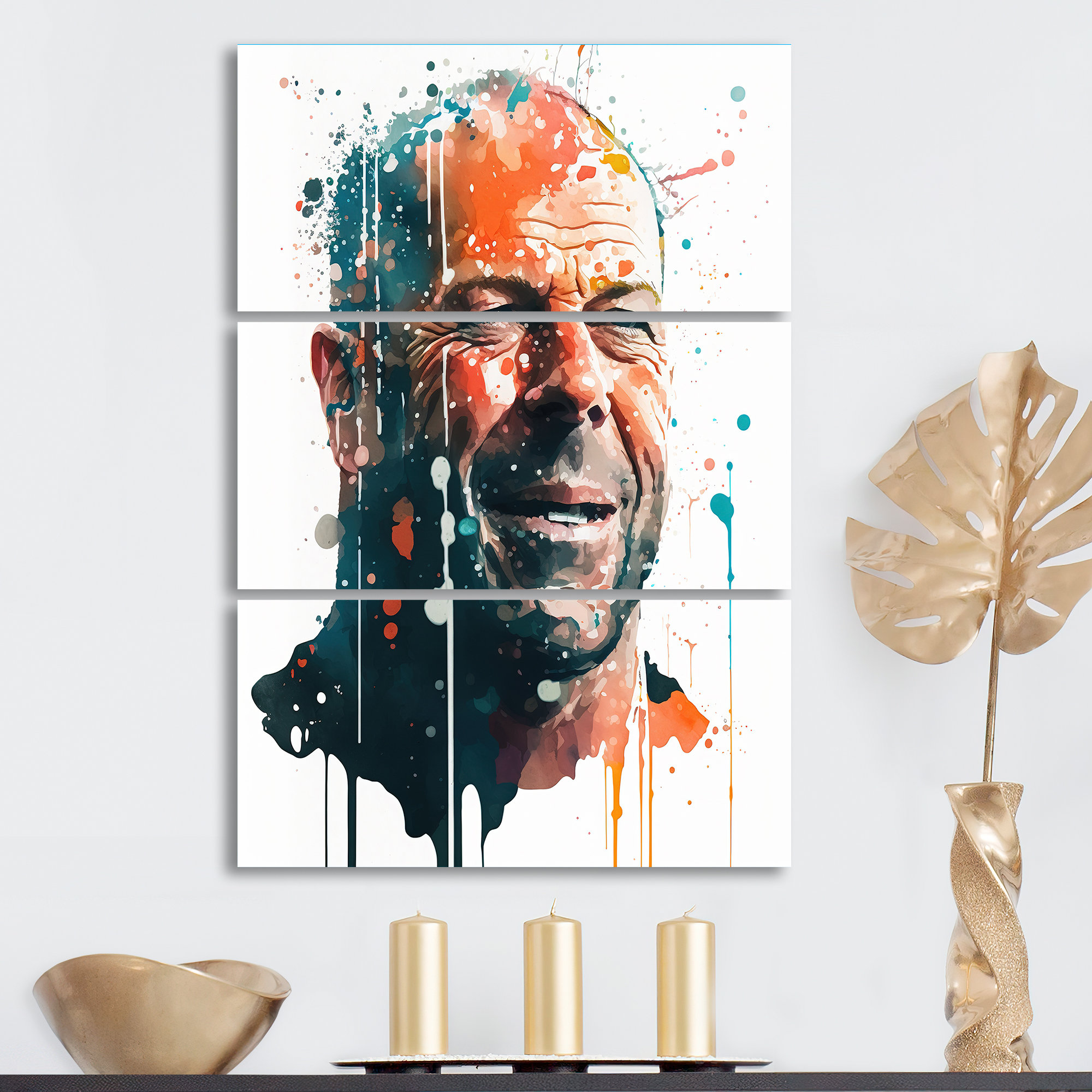 Hokku Designs Portrait Of Man I - Fashion Man Canvas Wall Art Set ...