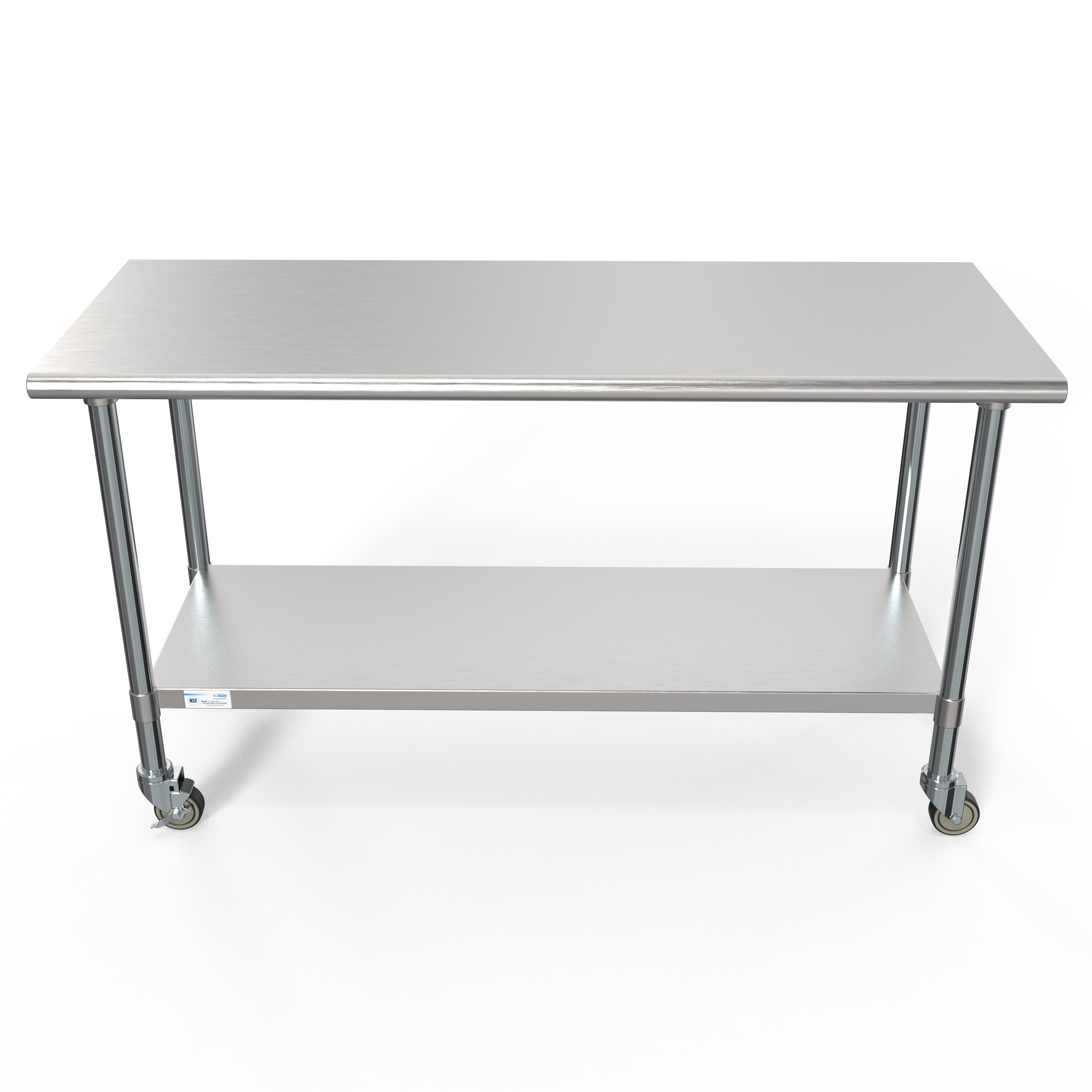 KoolMore 60"W Adjustable Height Stainless Steel Workbench | Wayfair