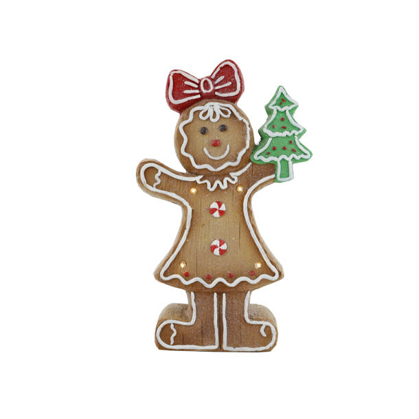 The Holiday Aisle® Metal Gingerbread Man Garden Stake & Reviews | Wayfair
