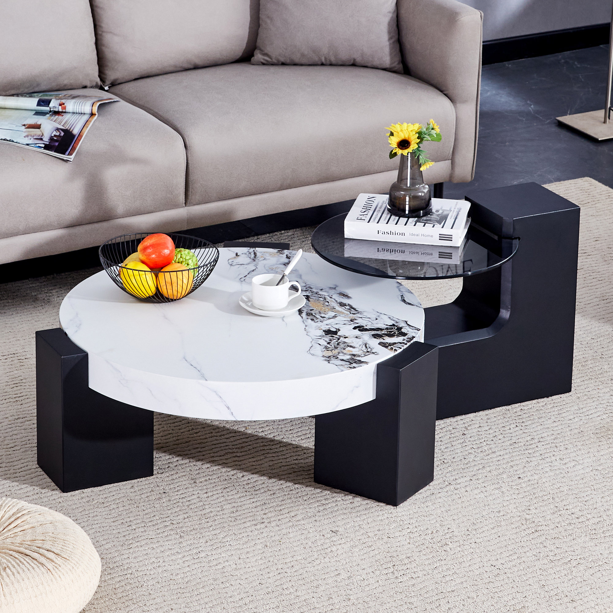 Ivy Bronx Detachable Nesting Coffee Table | Wayfair