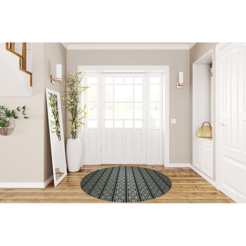 Union Rustic OMBRE´ BOARDERS GREEN Indoor Floor Mat By Union Rustic ...