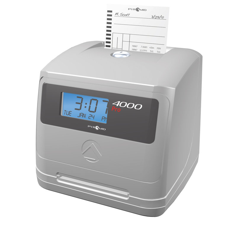 Pyramid 4000 Pro Auto Totaling Time Clock | Wayfair