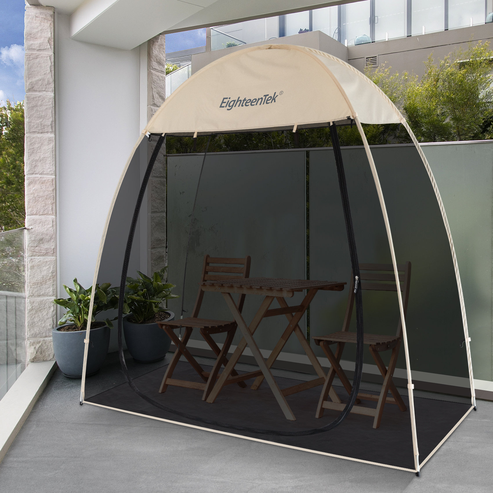 Alvantor Patio Gazebo Pop-Up Canopy Screen House Tent - Lightweight ...