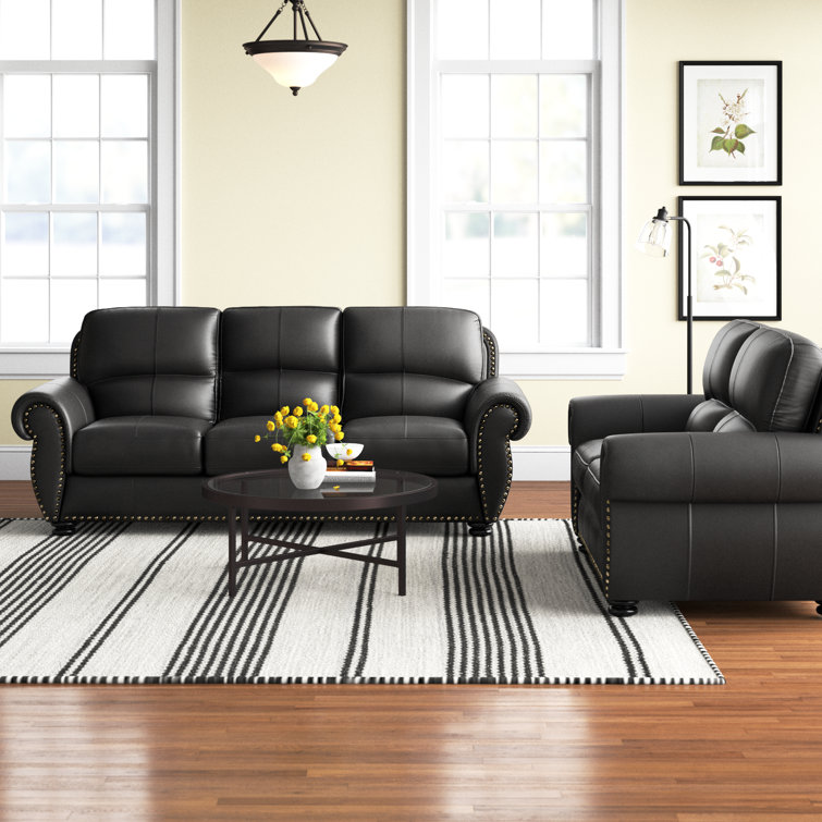 Lark Manor Arjana 2 - Piece Leather Living Room Set & Reviews | Wayfair