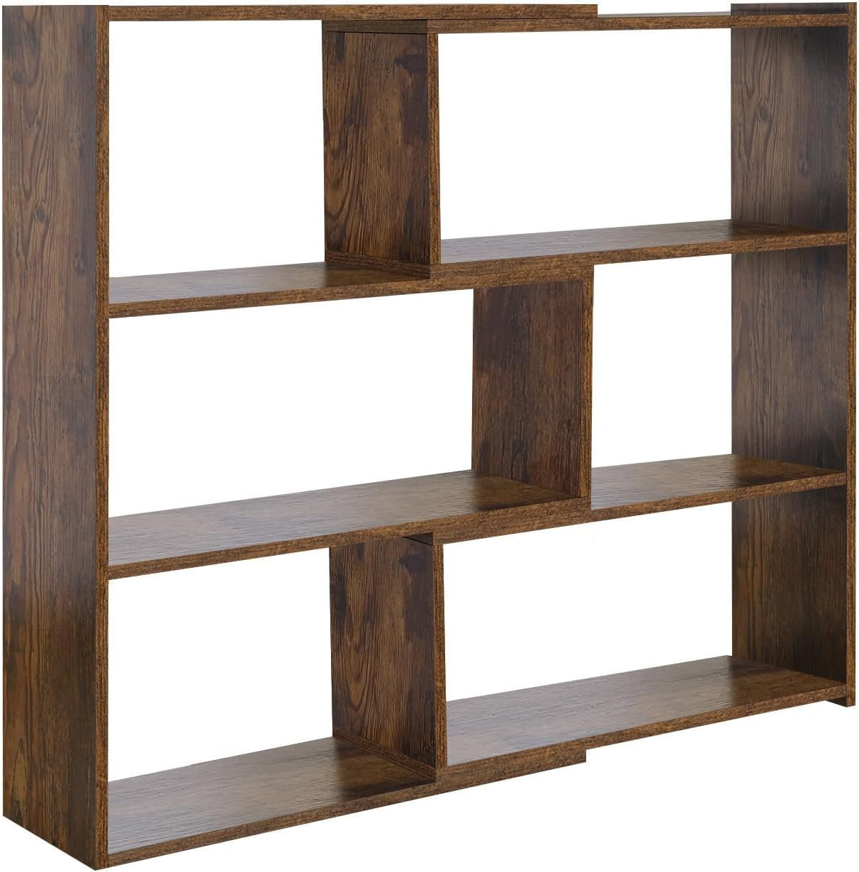 Latitude Run® 4 Tier Expandable Bookcase, Large Corner Bookshelves with ...