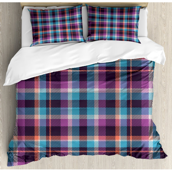 Ambesonne Checkered Duvet Cover Set | Wayfair