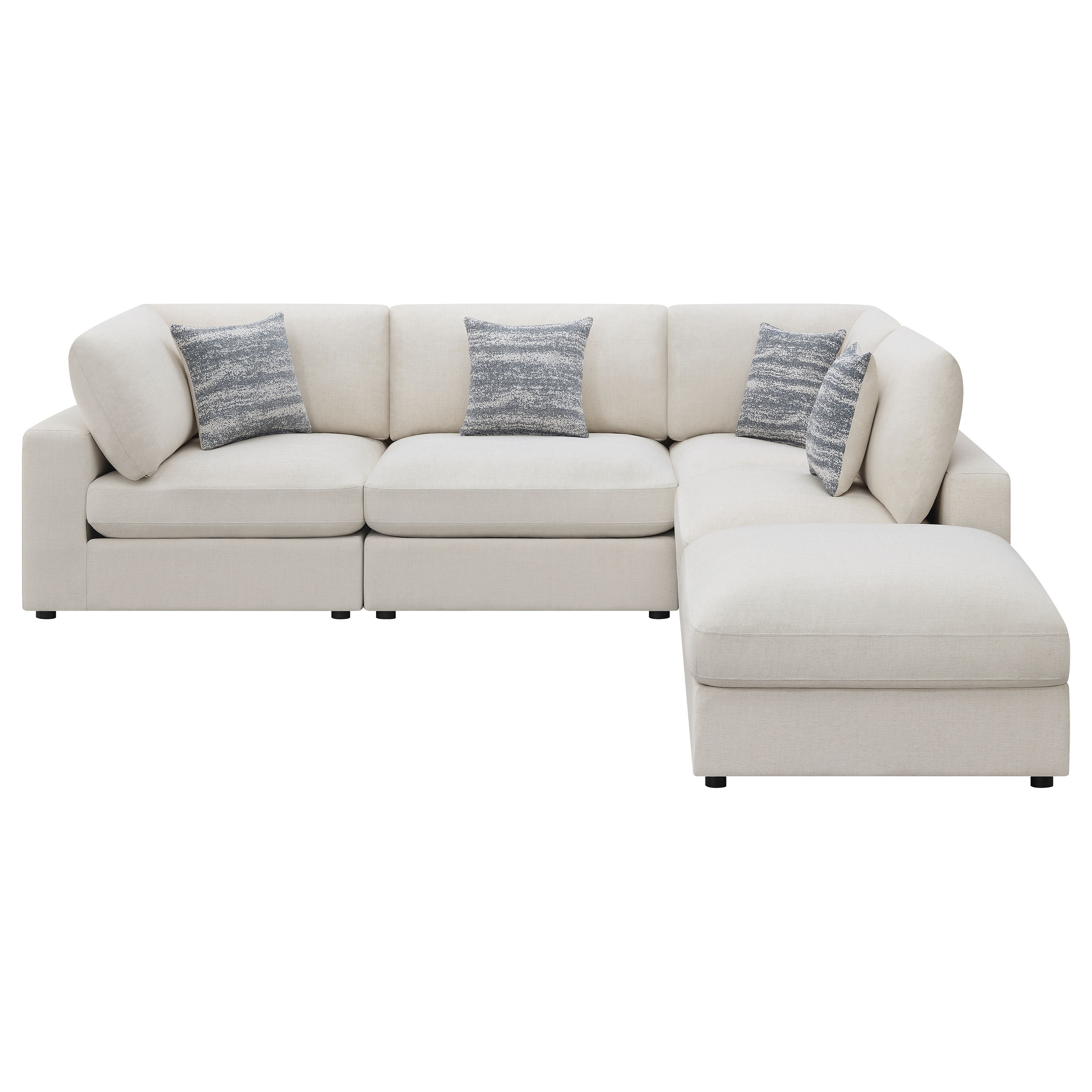 Latitude Run® Modern 5-Piece Set - Upholstered Modular Sectional Sofa ...