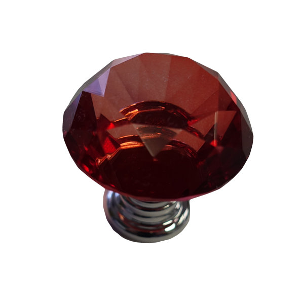 Beauty Acrylic 1 1/4" Length Geometric Knob & Reviews | Wayfair