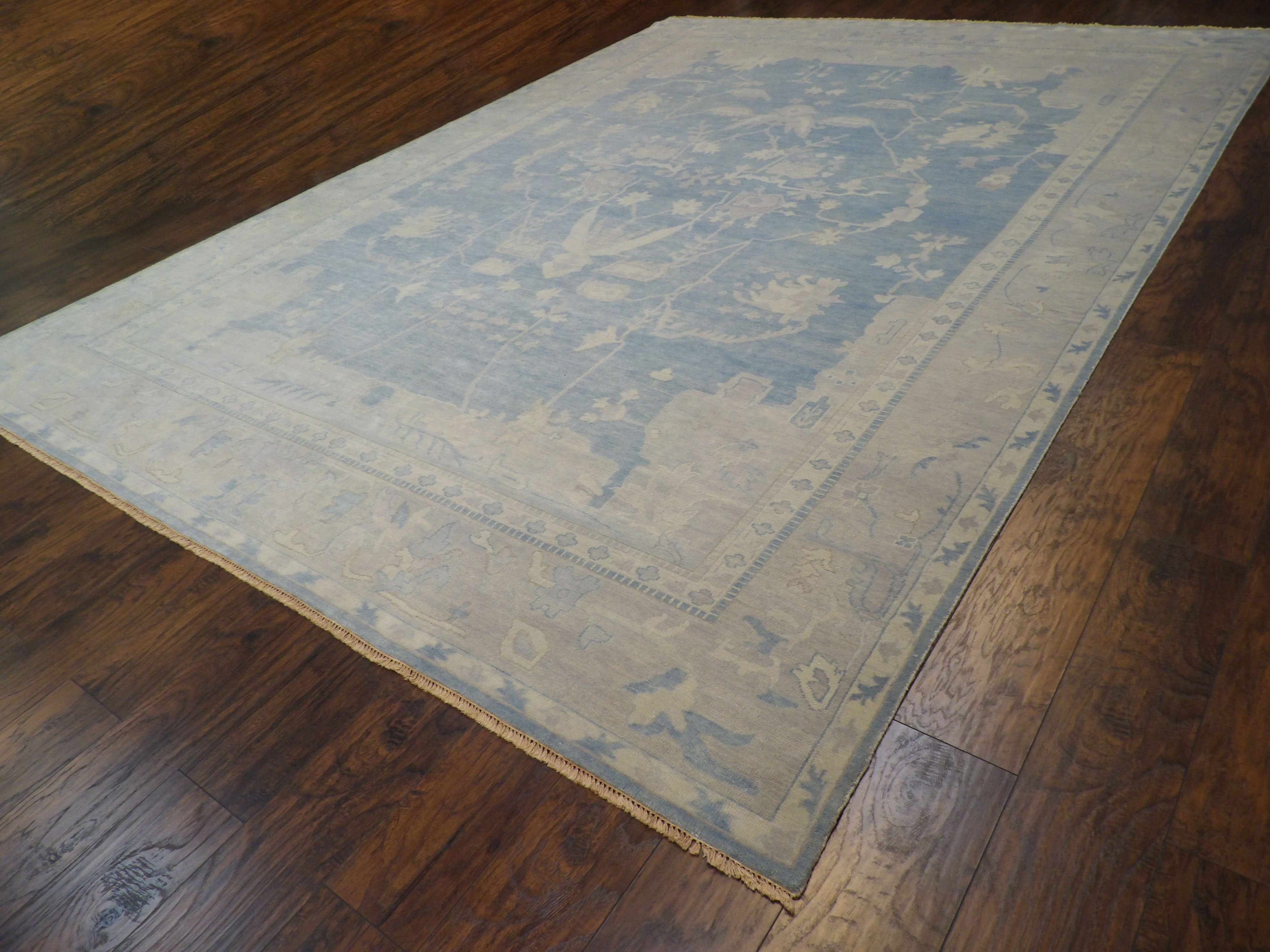 Isabelline Adesuwa One-of-a-Kind 9' x 12' Area Rug in Blue/Gray | Wayfair