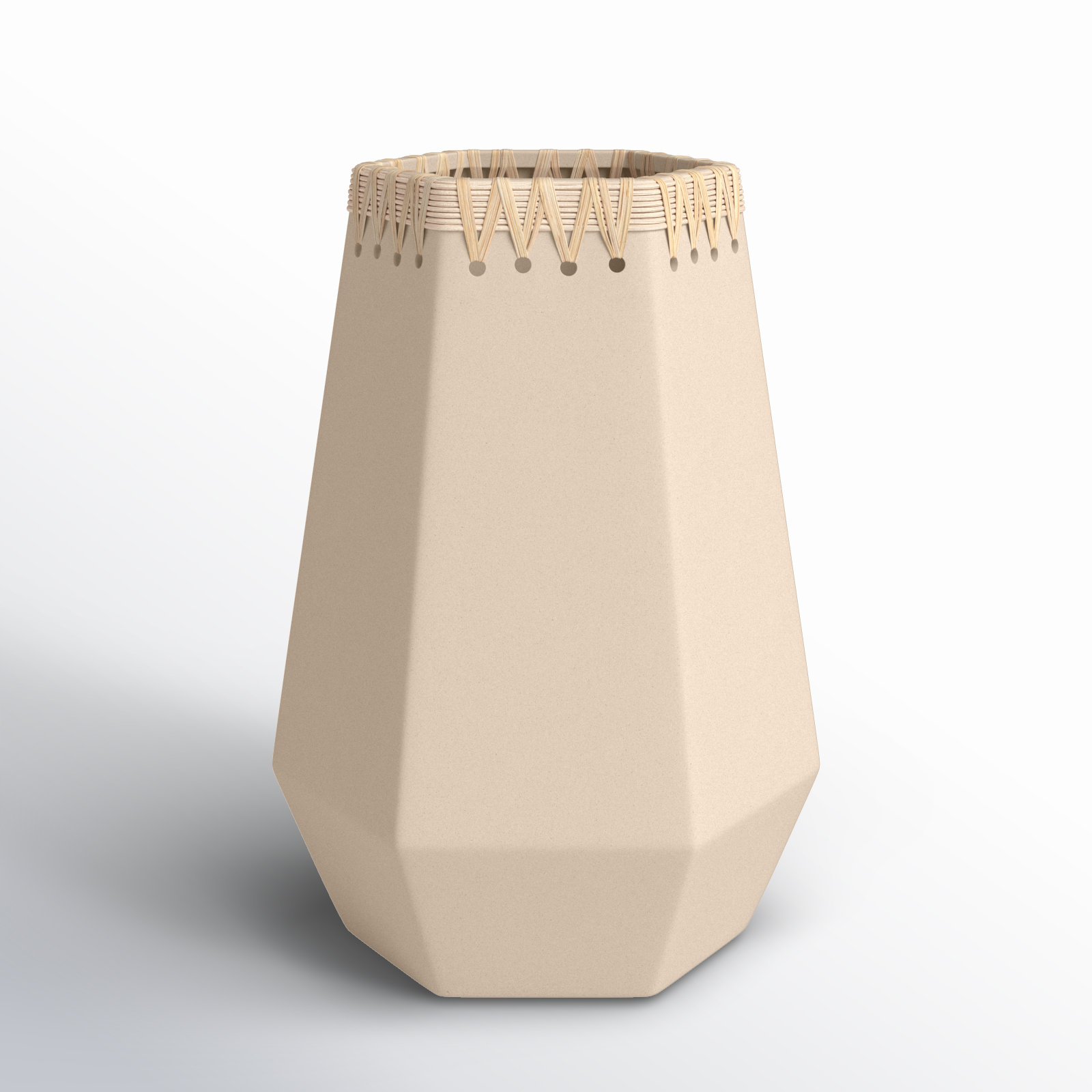 Joss & Main Elsye Neutral Textured Ceramic Artisan Vase - Timeless ...