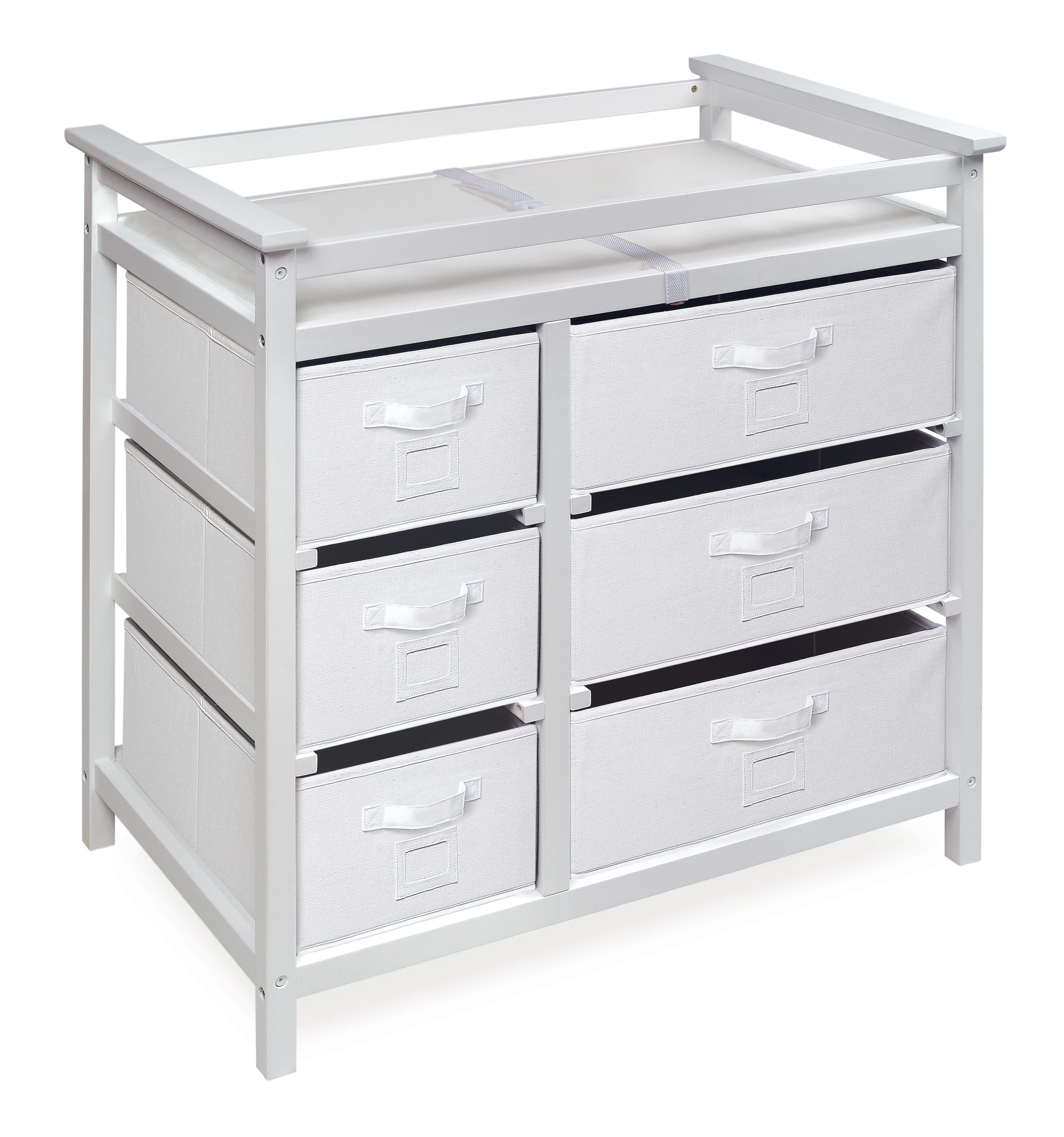 Zoomie Kids Heid Changing Table with Pad and 6 Baskets & Reviews | Wayfair