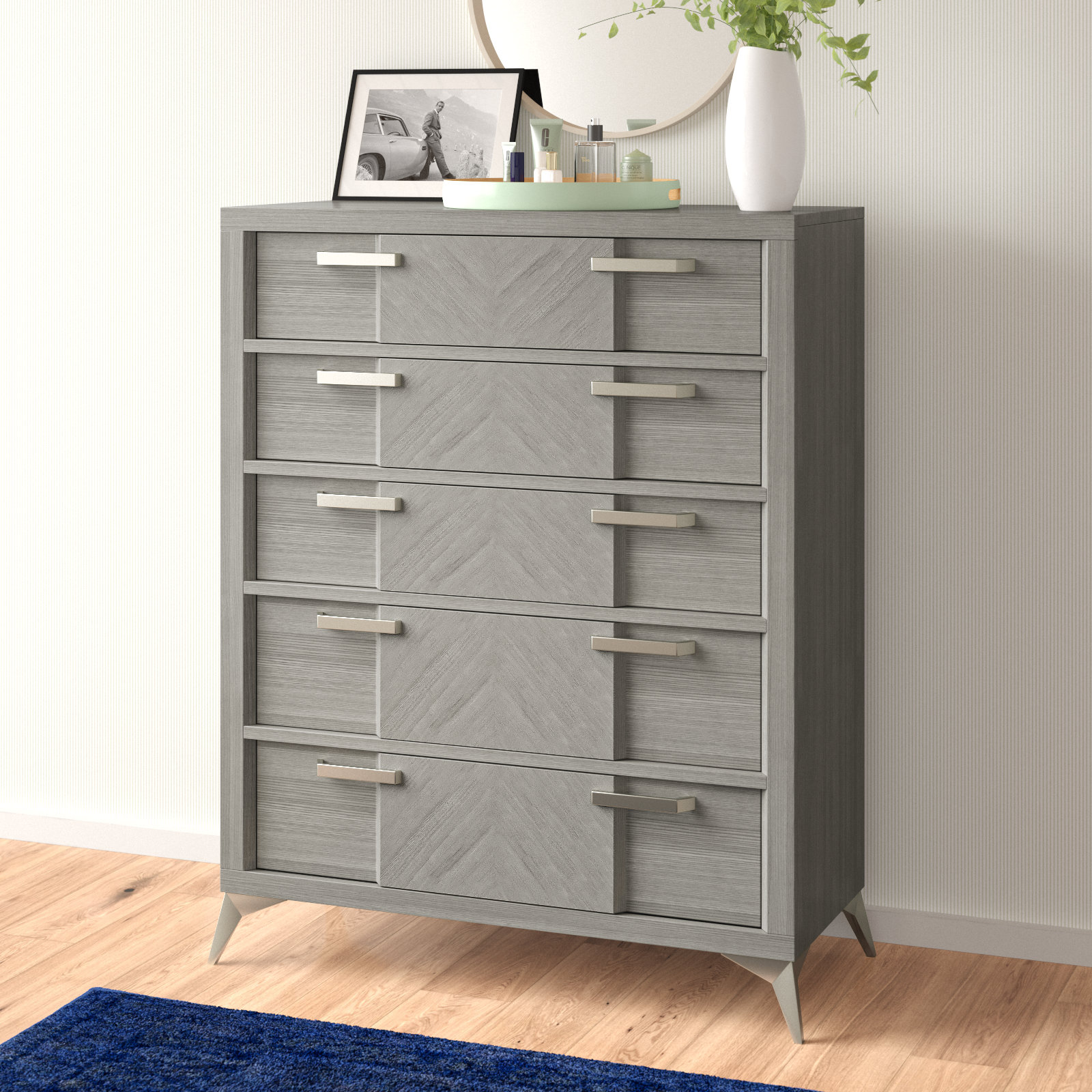 Wade Logan® Centano 5 Drawer Chest & Reviews | Wayfair