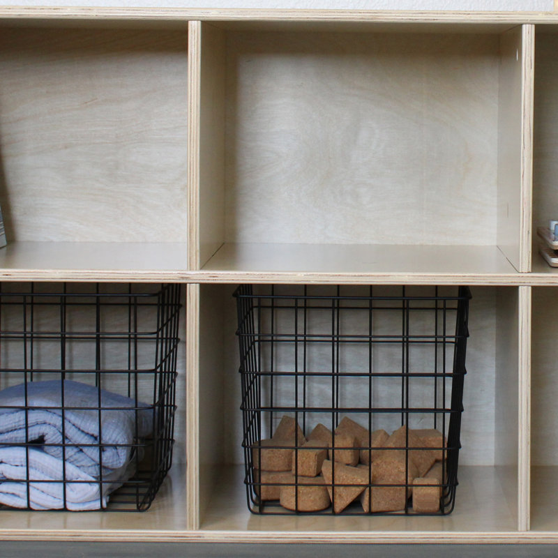 Factory Direct Partners Birch Furniture 6-Compartment Shelving Unit ...