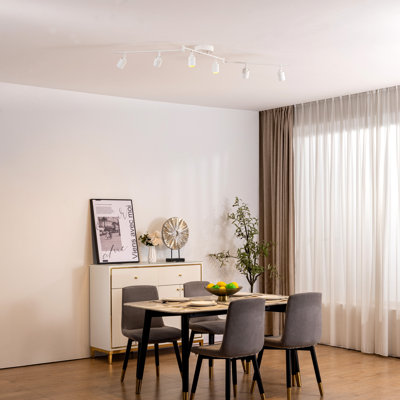 Vidalite 62.2'' 6 -Light Swing Arm Track Lighting Track Kit with ...