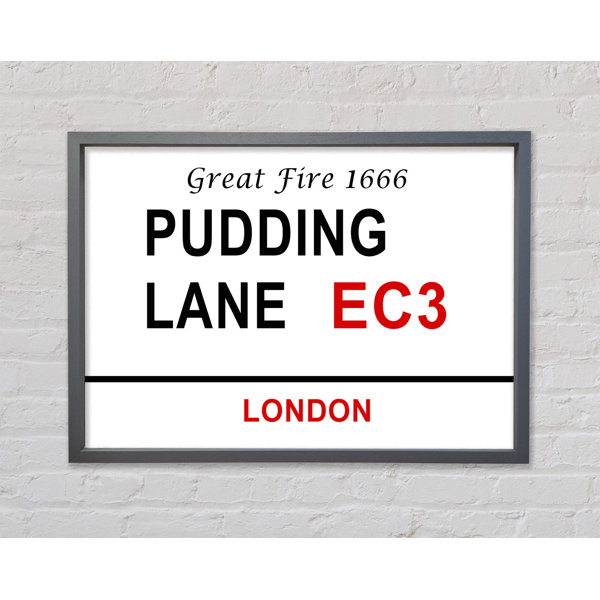 Bright Star Pudding Lane Signs - Single Picture Frame Art Prints on ...