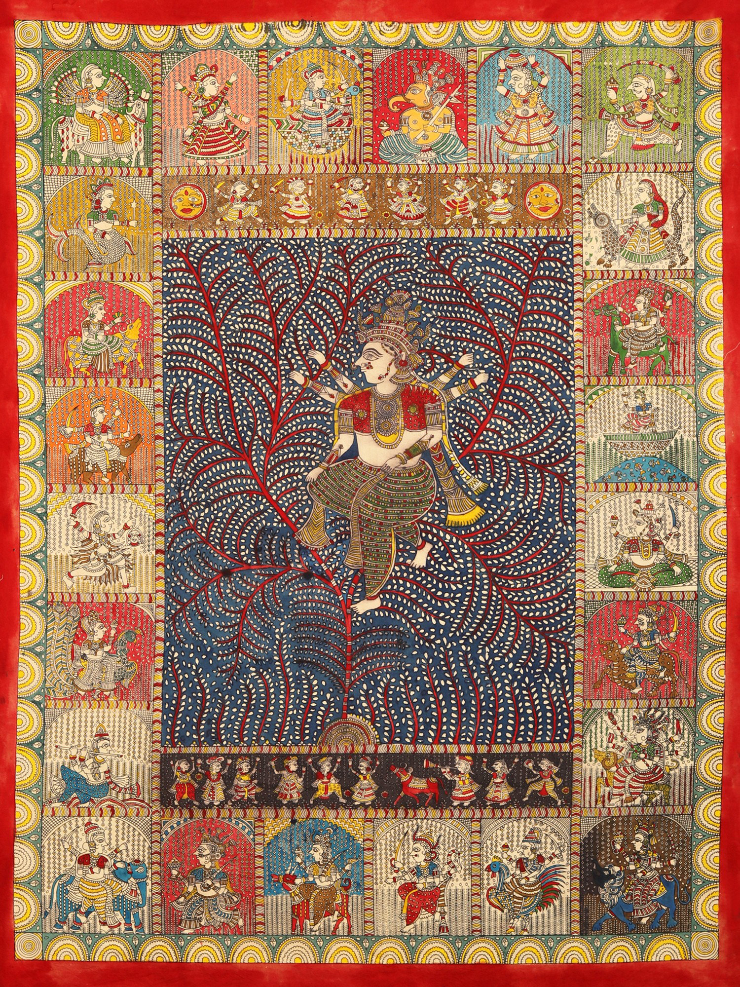 Exotic India Mata Rani Avatar - Mata Ni Pachedi | Madarpat Cotton | By ...