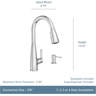 Co-t Moen Haelyn Spot-Resist Stainless Single-Handle Pull-Down Kitchen ...