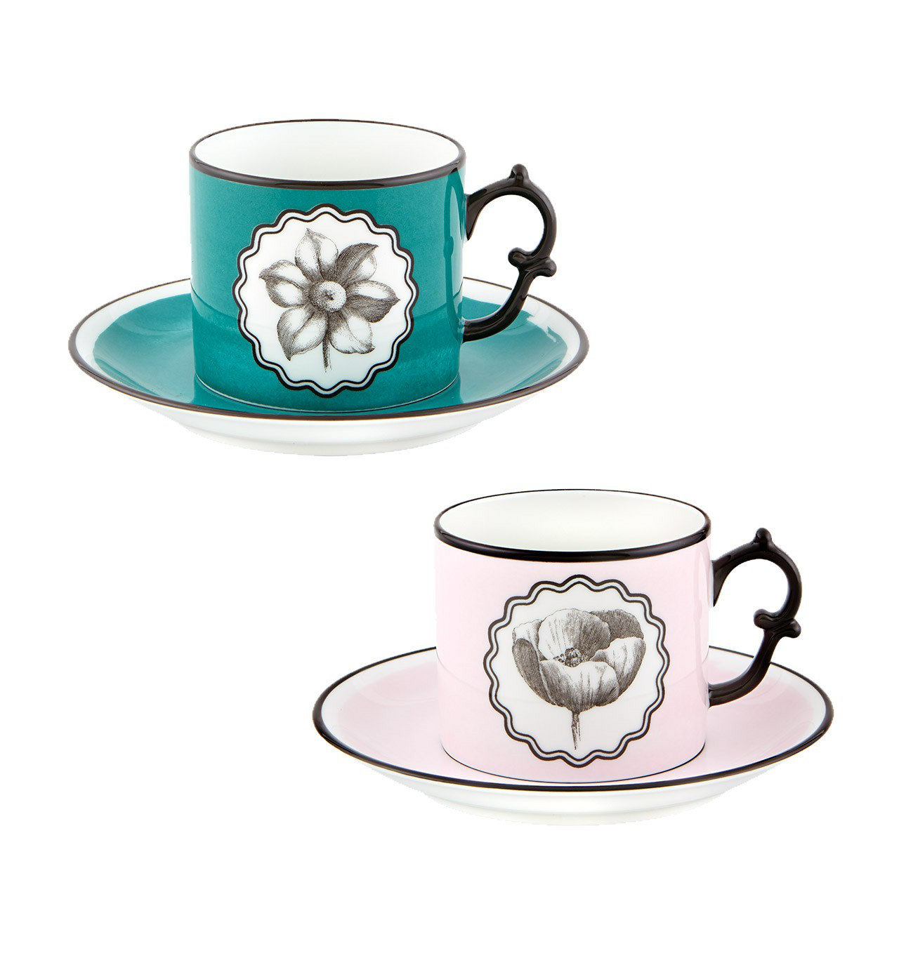 Vista Alegre Herbariae 2 Piece Teacup & Saucer Set | Wayfair