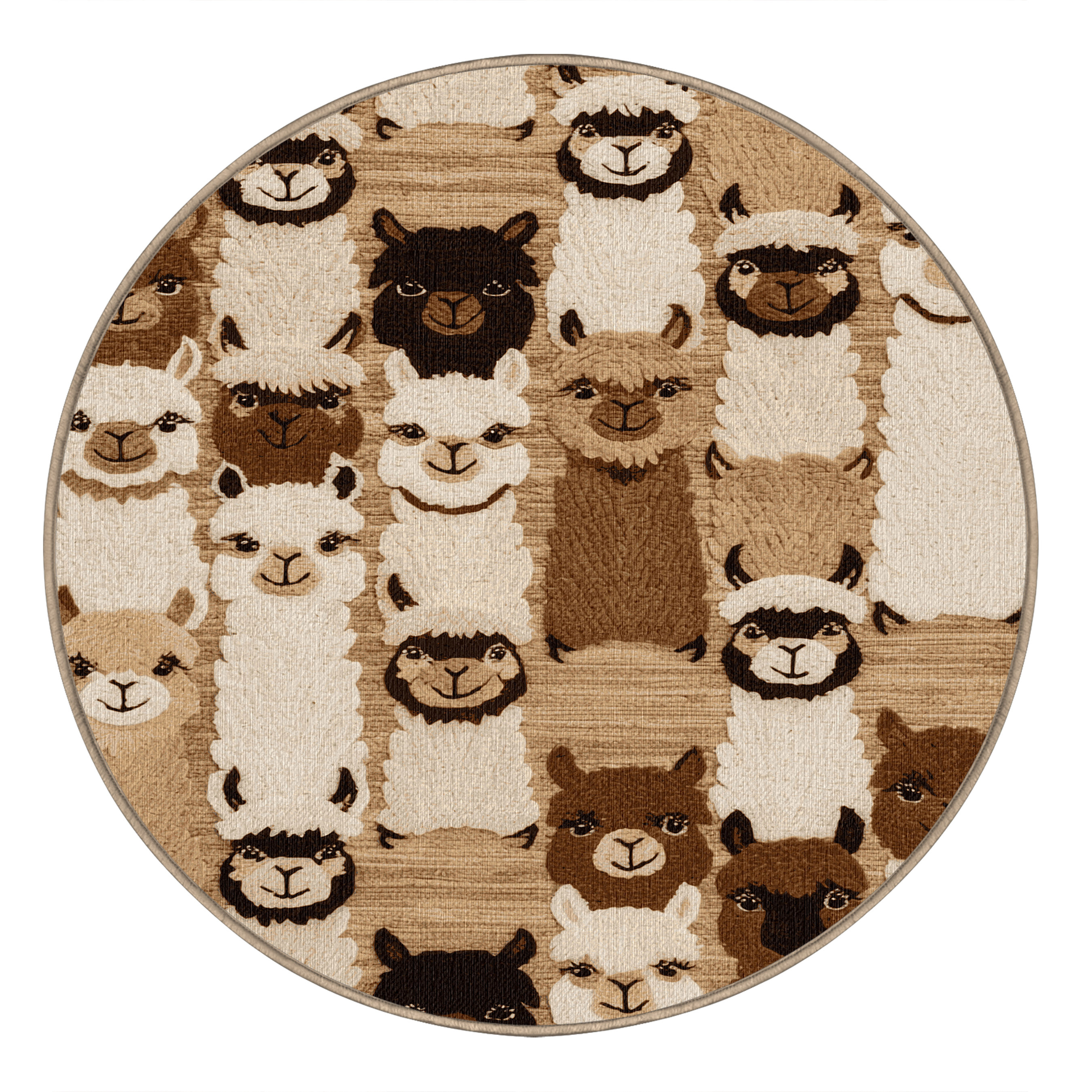 One Allium Way® Washable Alpaca Wildlife Area Rug | Wayfair