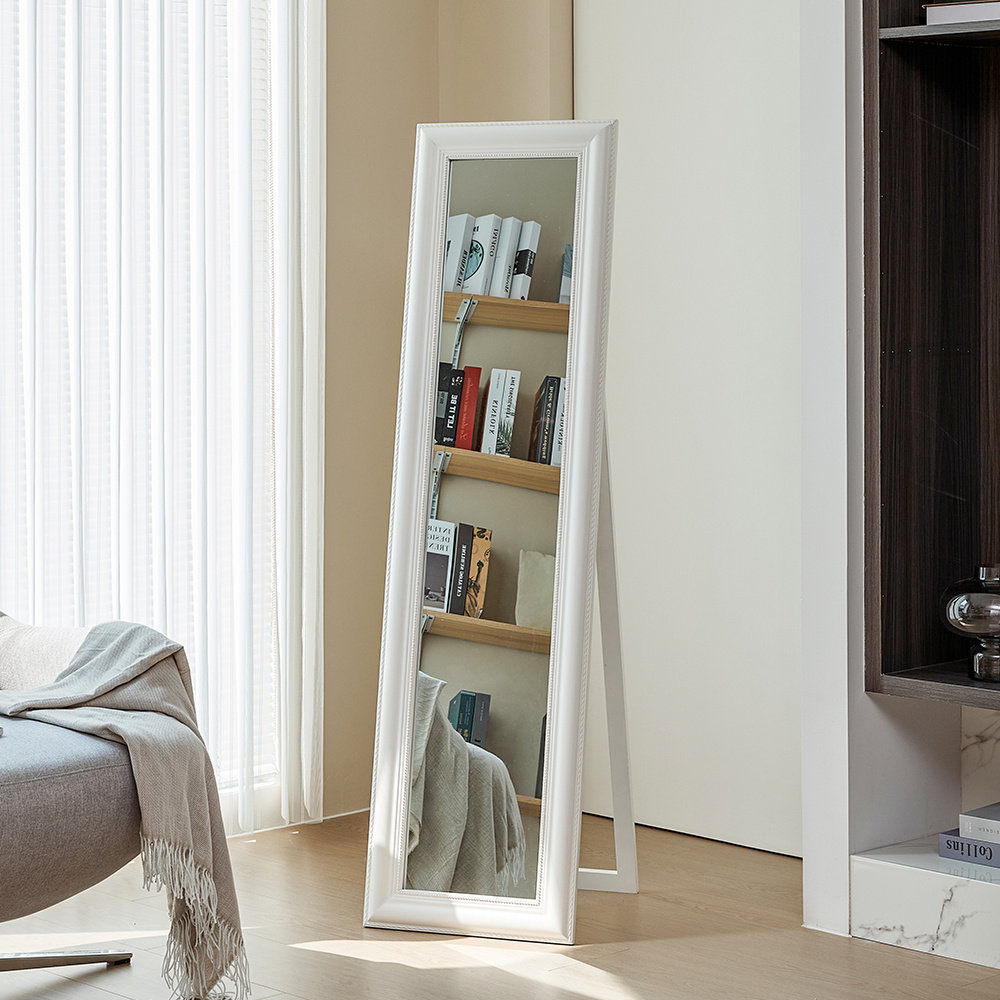 Marlow Home Co. Namirah Rectangle Solid Wood Floor Mirror | Wayfair.co.uk
