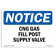 SignMission CNG Gas Fill Post Supply Valve Sign | Wayfair