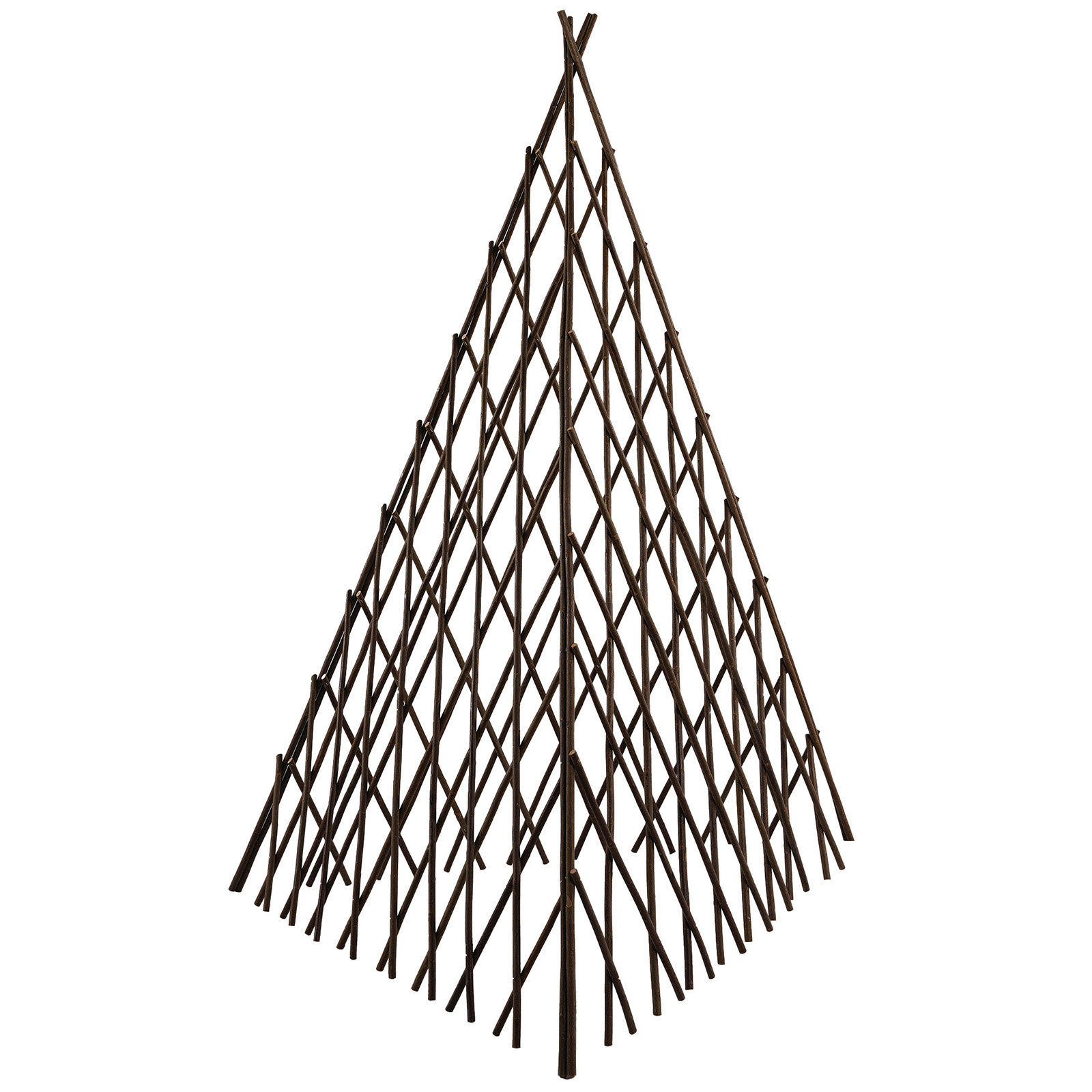 Ophelia & Co. 48'' H X 6'' W Triangular Expandable Willow Fence For ...
