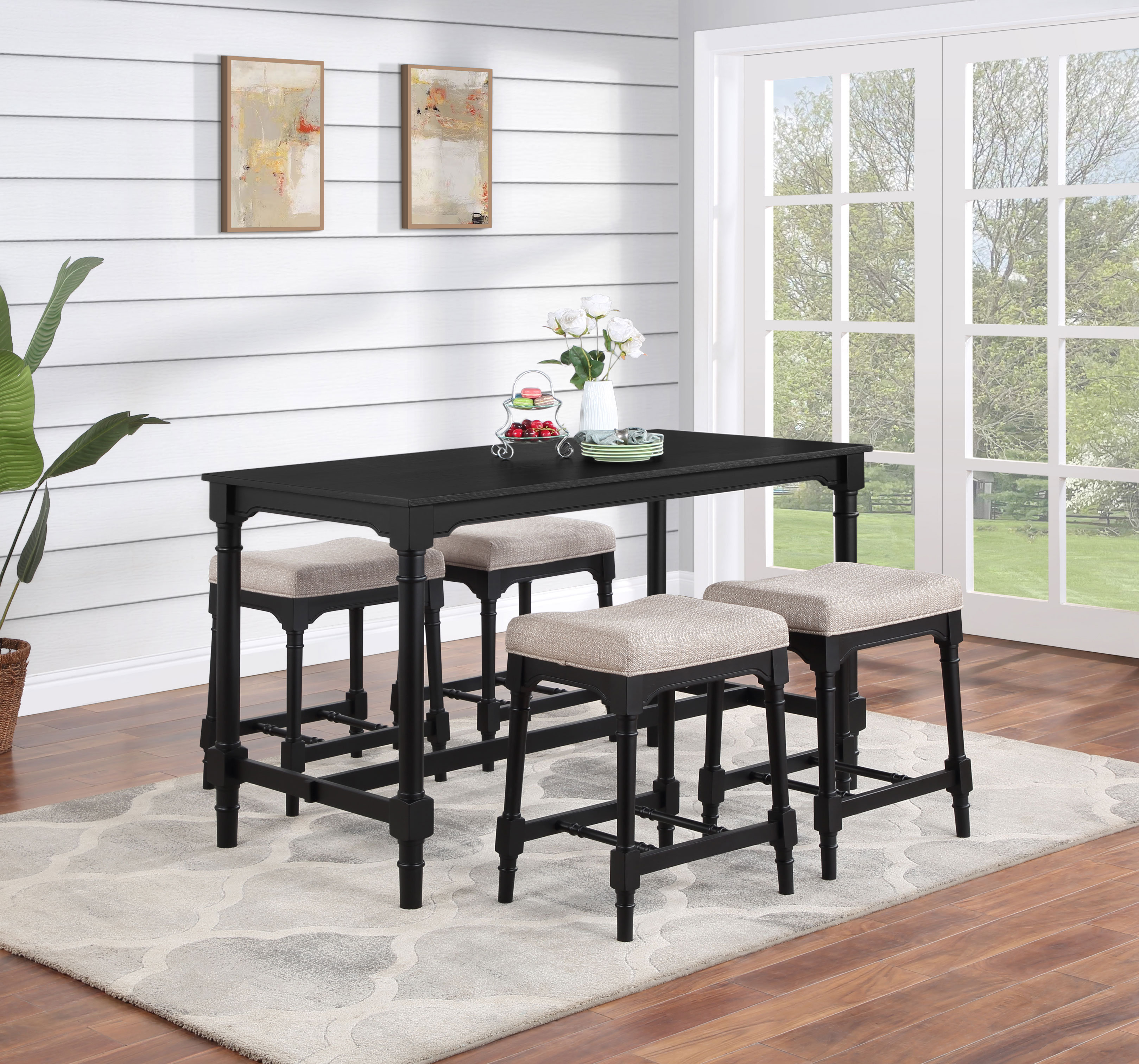 Alcott Hill® Sophisticated 5-Piece Set - Rectangular Counter Height ...