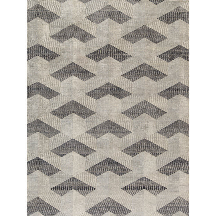 Bokara Rug Co., Inc. Hand-Knotted High-Quality Black and Beige Area Rug ...