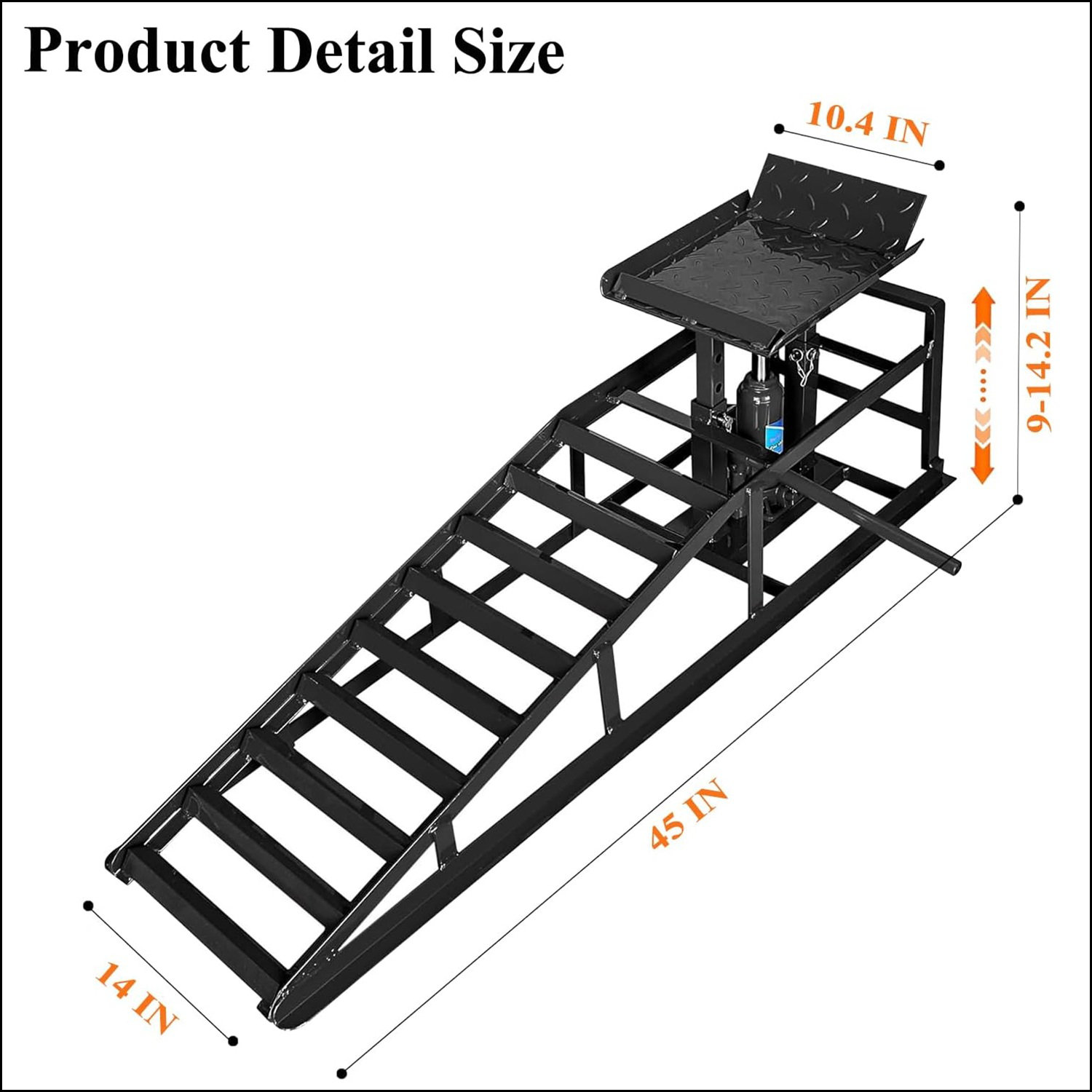 babevy 2Pcs Auto Car Truck Service Ramps Lifts,11023Lbs(5T) Heavy Duty ...