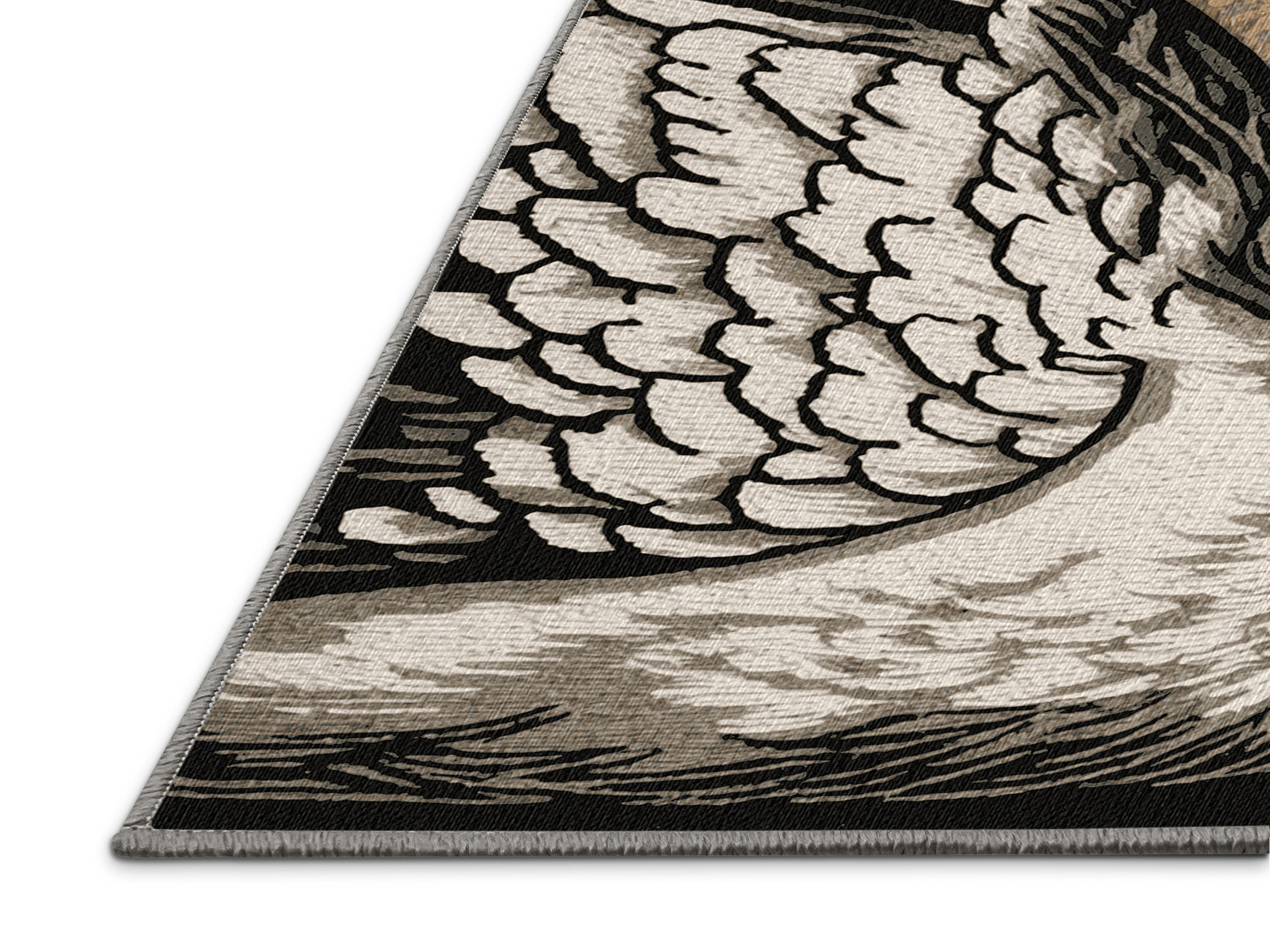 Wildon Home® Washable Mute Swan Birds Area Rug | Wayfair