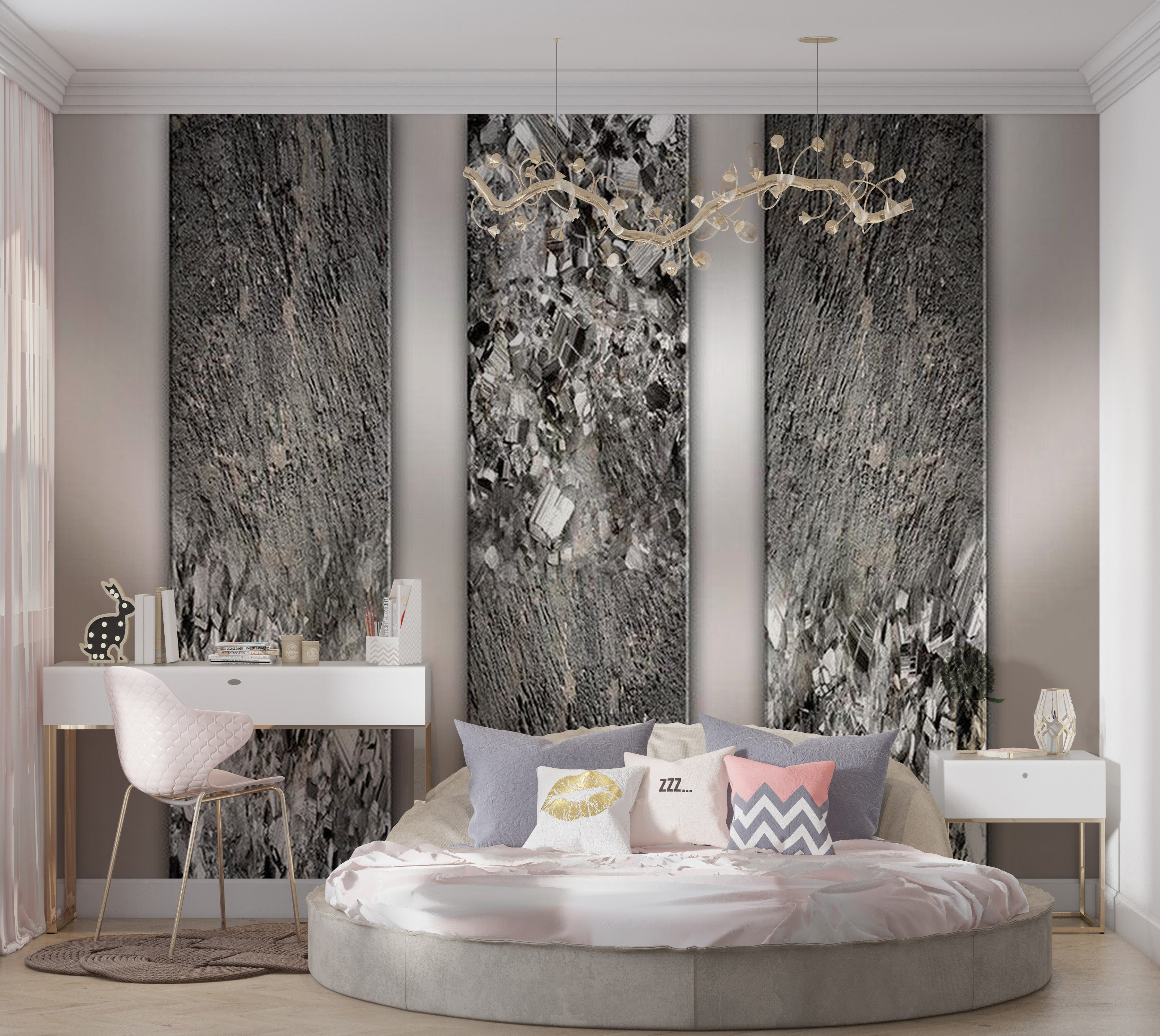Brayden Studio® Alysee Diamond Wall Mural | Wayfair