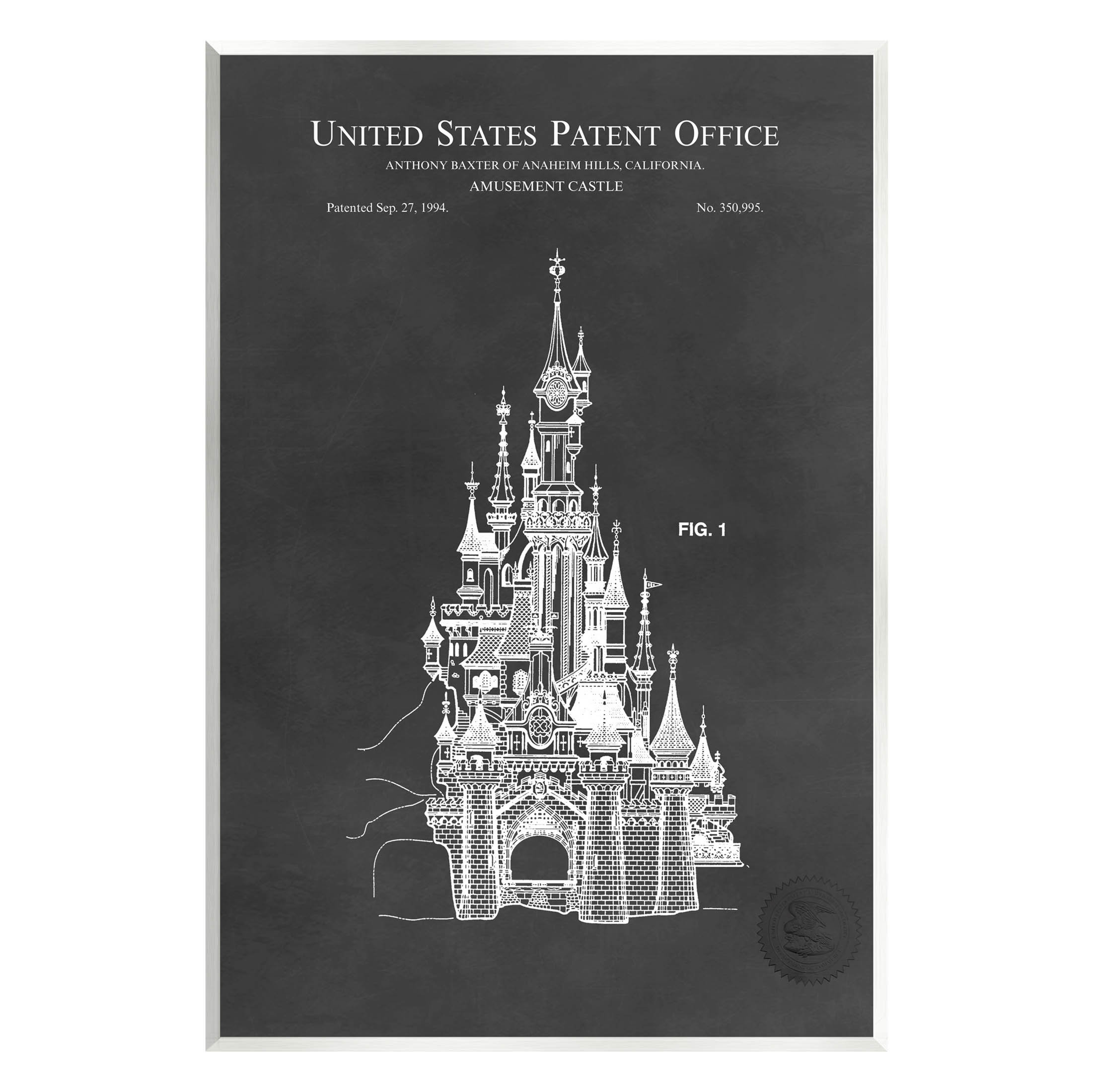 Stupell Industries " Detailed Castle Diagram Chart " by Karl Hronek ...