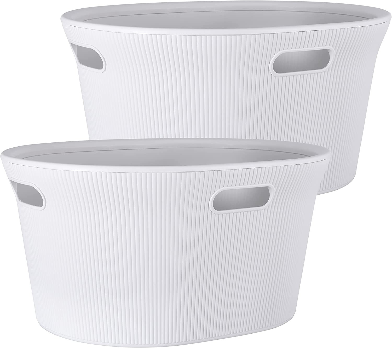 Superio Ribbed Laundry Basket | Wayfair