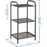17 Stories Alcovy 14.7'' W Metal Storage Rack | Wayfair
