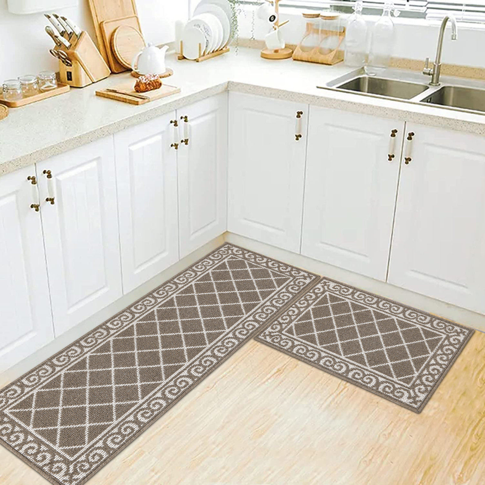 Lark Manor™ Betio Non-Skid Washable Kitchen Mat & Reviews | Wayfair