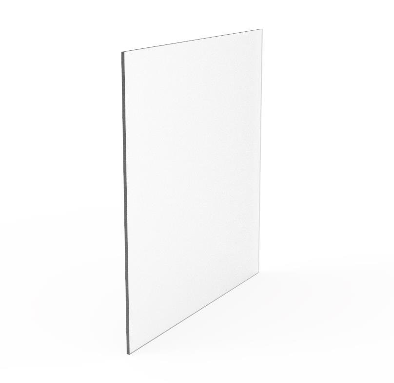 FixtureDisplays Nominal 1/8 Inch (3mm) Cast Clear Acrylic Sheet ...