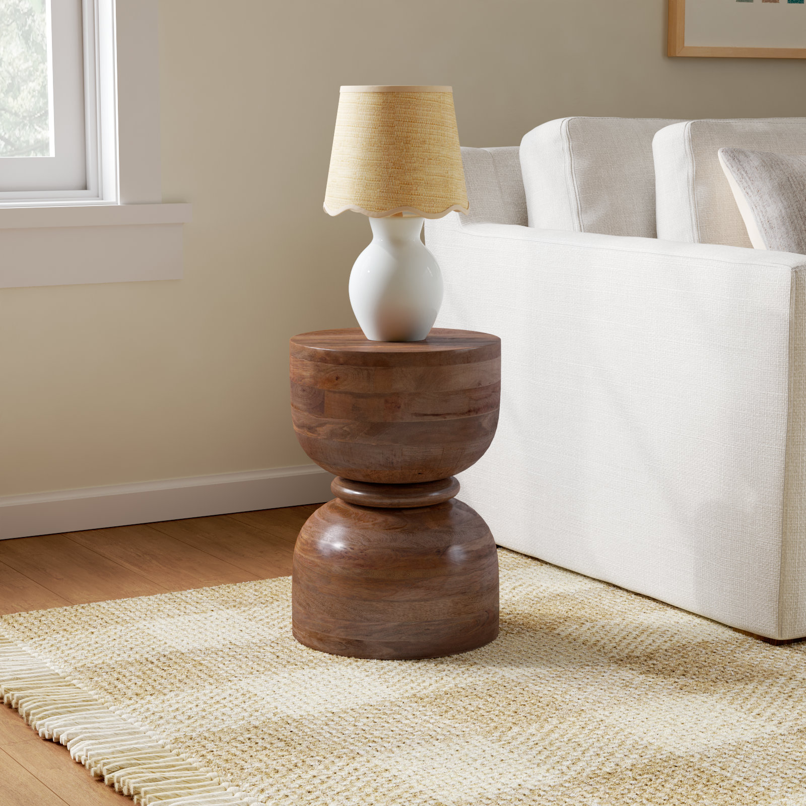 Birch Lane™ Munsley Solid Wood Pedestal End Table & Reviews | Birch Lane