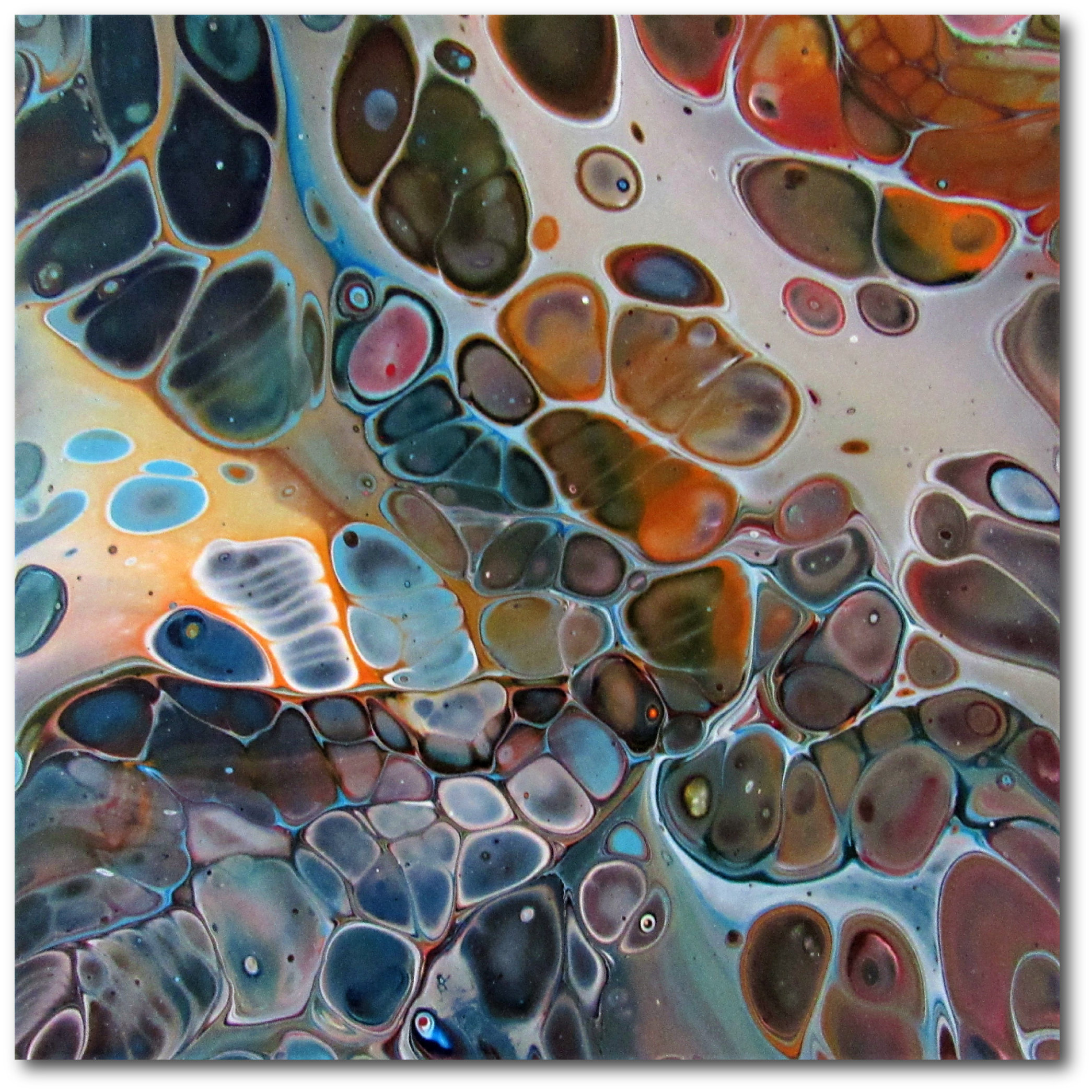 Wrought Studio™ Blue-and-Orange-Connection - Wrapped Canvas Graphic Art ...