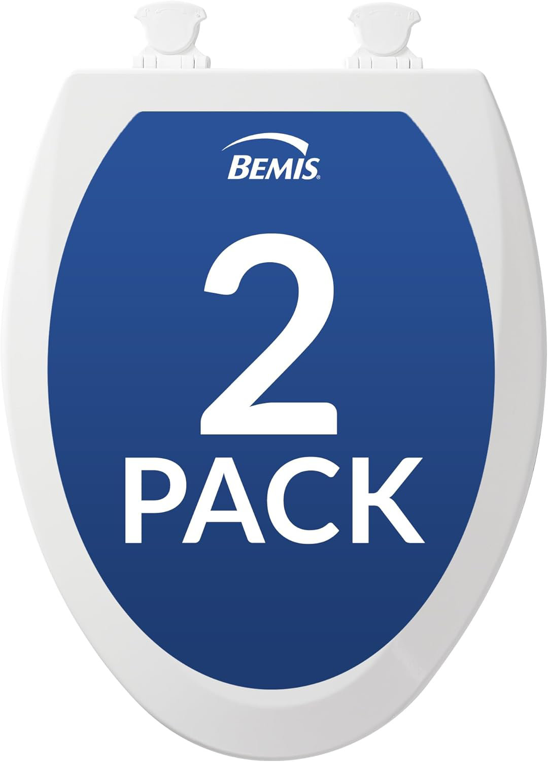 Bemis 1500EC Toilet Seat with Easy Clean & Change Hinges, Durable Wood ...