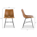 Birch Lane™ Bela Leather Dining Chair & Reviews | Birch Lane