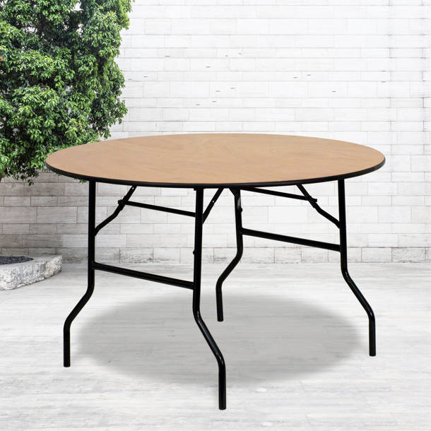 PRE Sales WFT Circular Portable Folding Table & Reviews | Wayfair