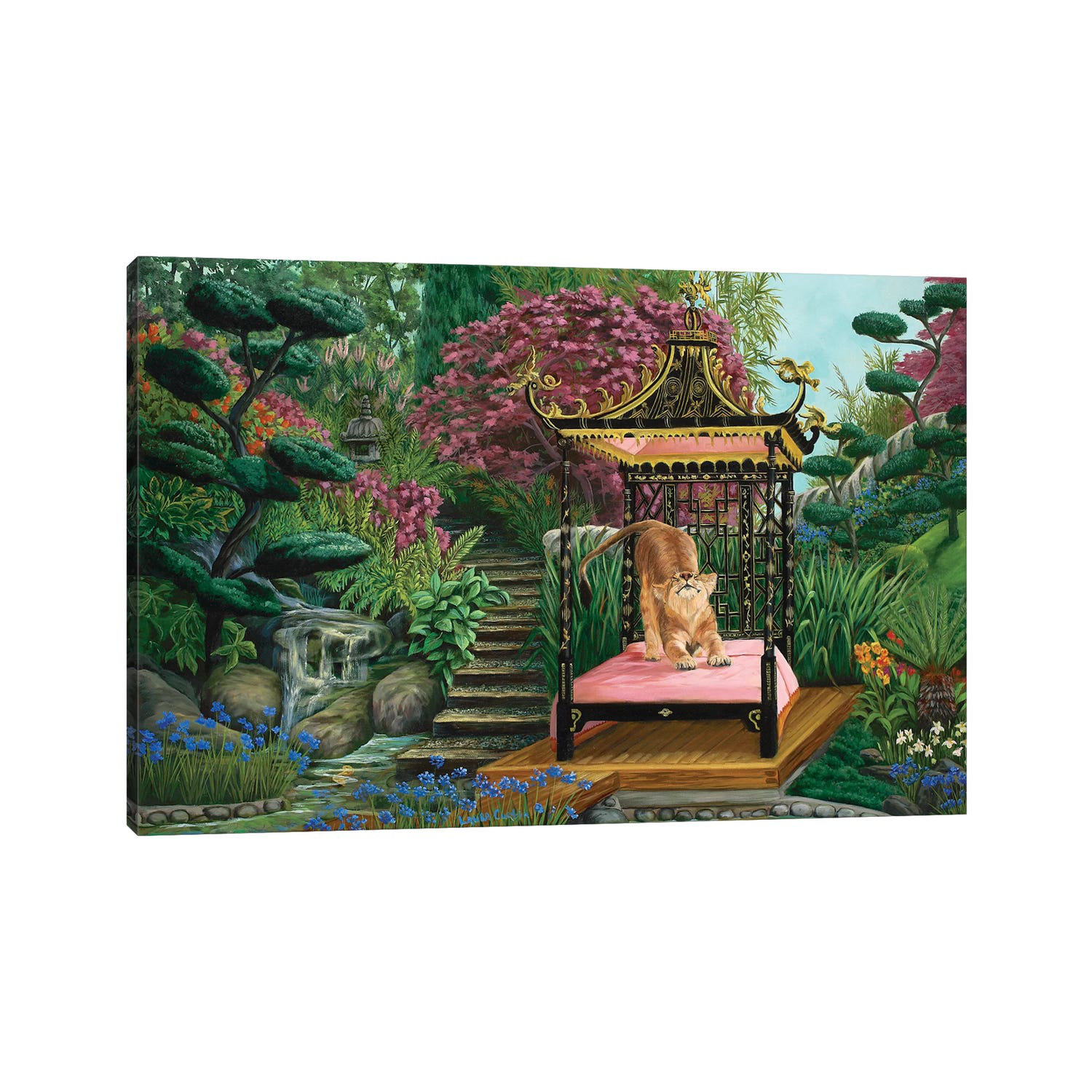 East Urban Home Koshi's Garden by Laura Curtin - Wrapped Canvas ...