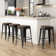 Williston Forge Hartung Counter Stool with Metal Frame & Reviews | Wayfair