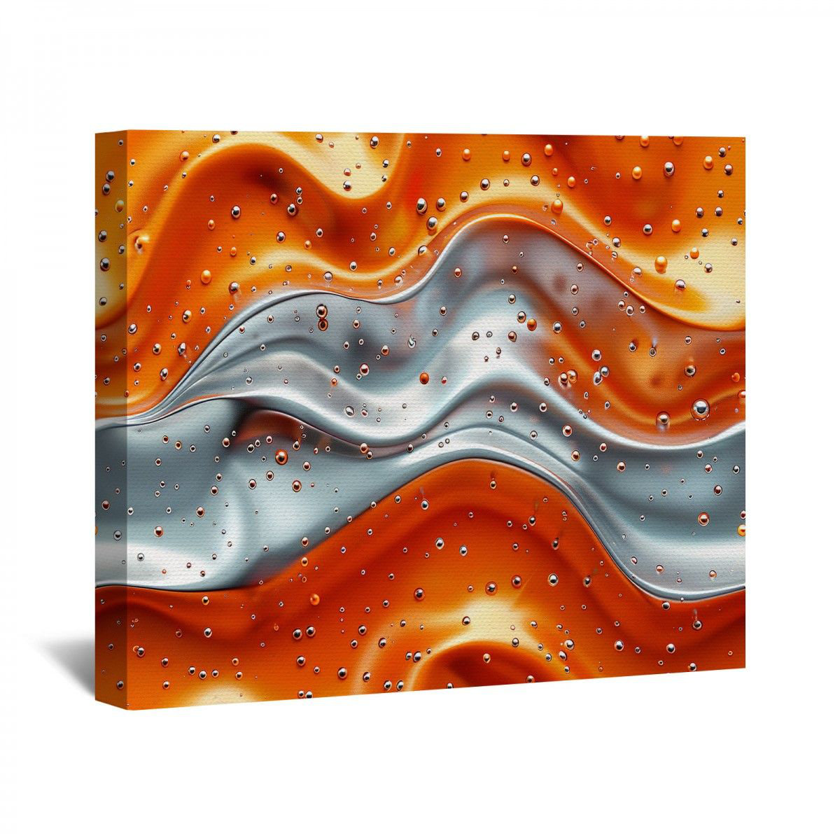 Ivy Bronx Fluid Art On Canvas Print | Wayfair