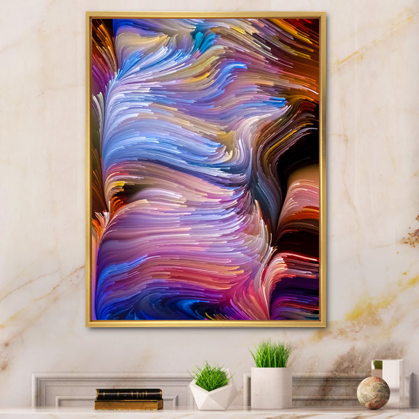Wrought Studio Elegance Of Liquid Art VIII - Modern Canvas Wall Art ...
