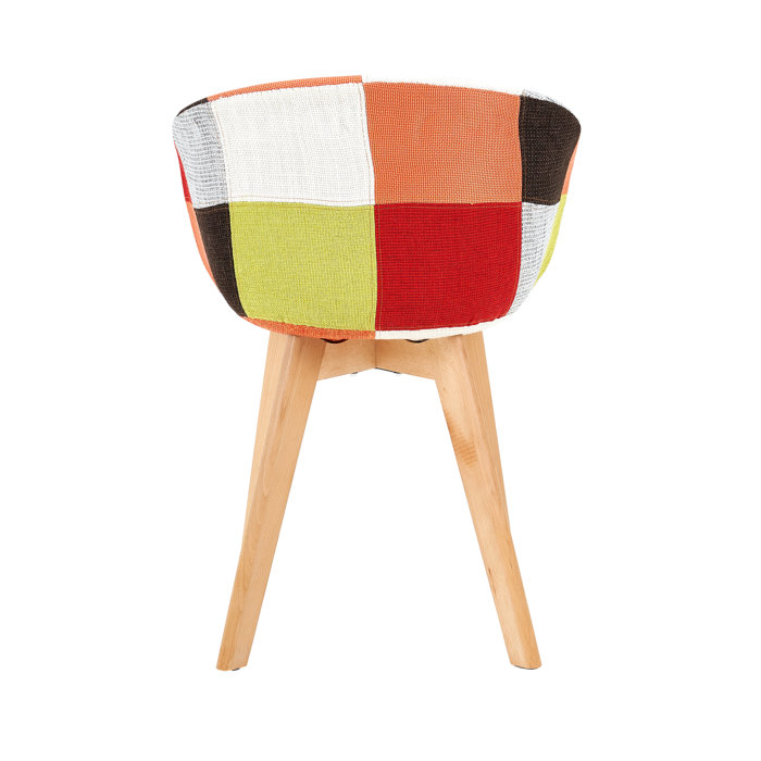 Corrigan Studio® Modern Patchwork Dining Chairs Set Of 2: Stylish High ...