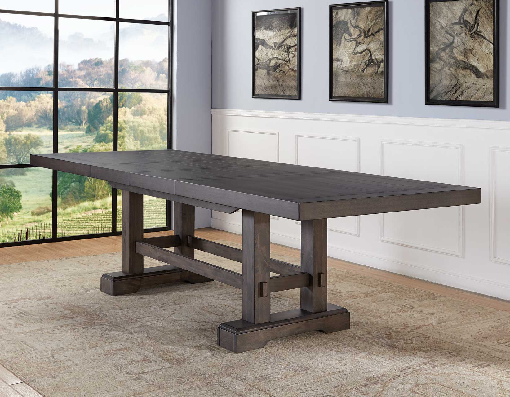 Rosalind Wheeler Napa 108-inch Dining Table with 2/18-inch Leaves ...