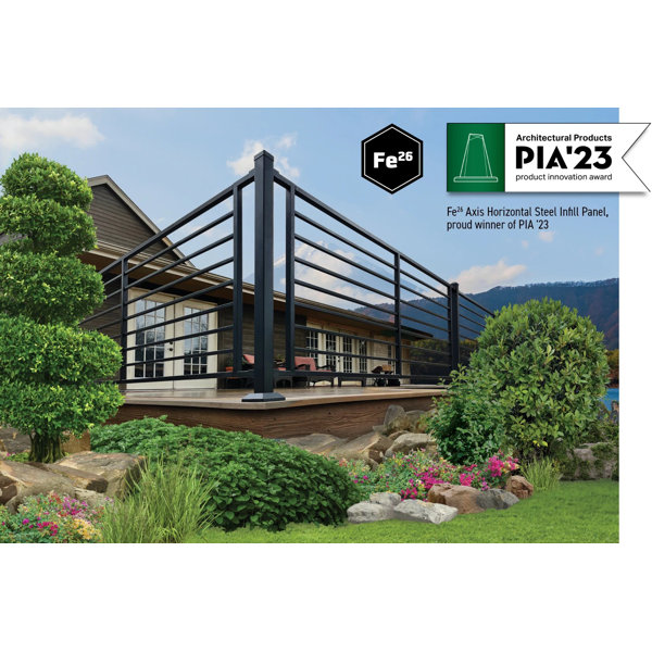 Fortress Building Products Fe26 Axis Steel Railing Level Panel | Wayfair