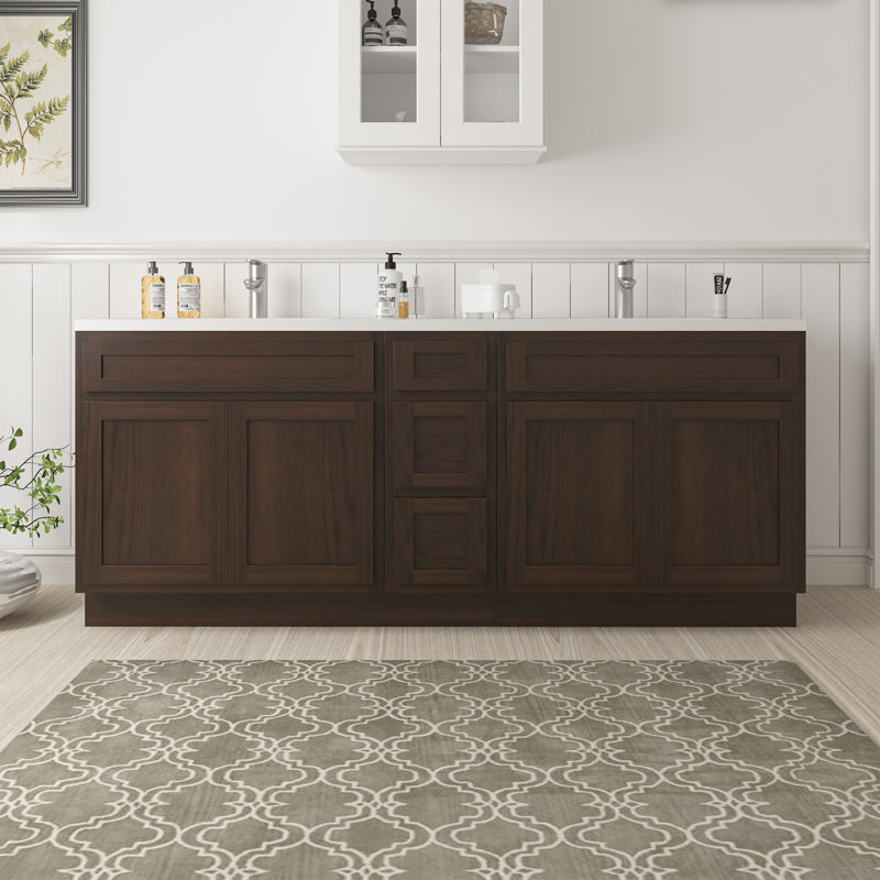 Home Beyond 78'' Double Bathroom Vanity Base Only | Wayfair