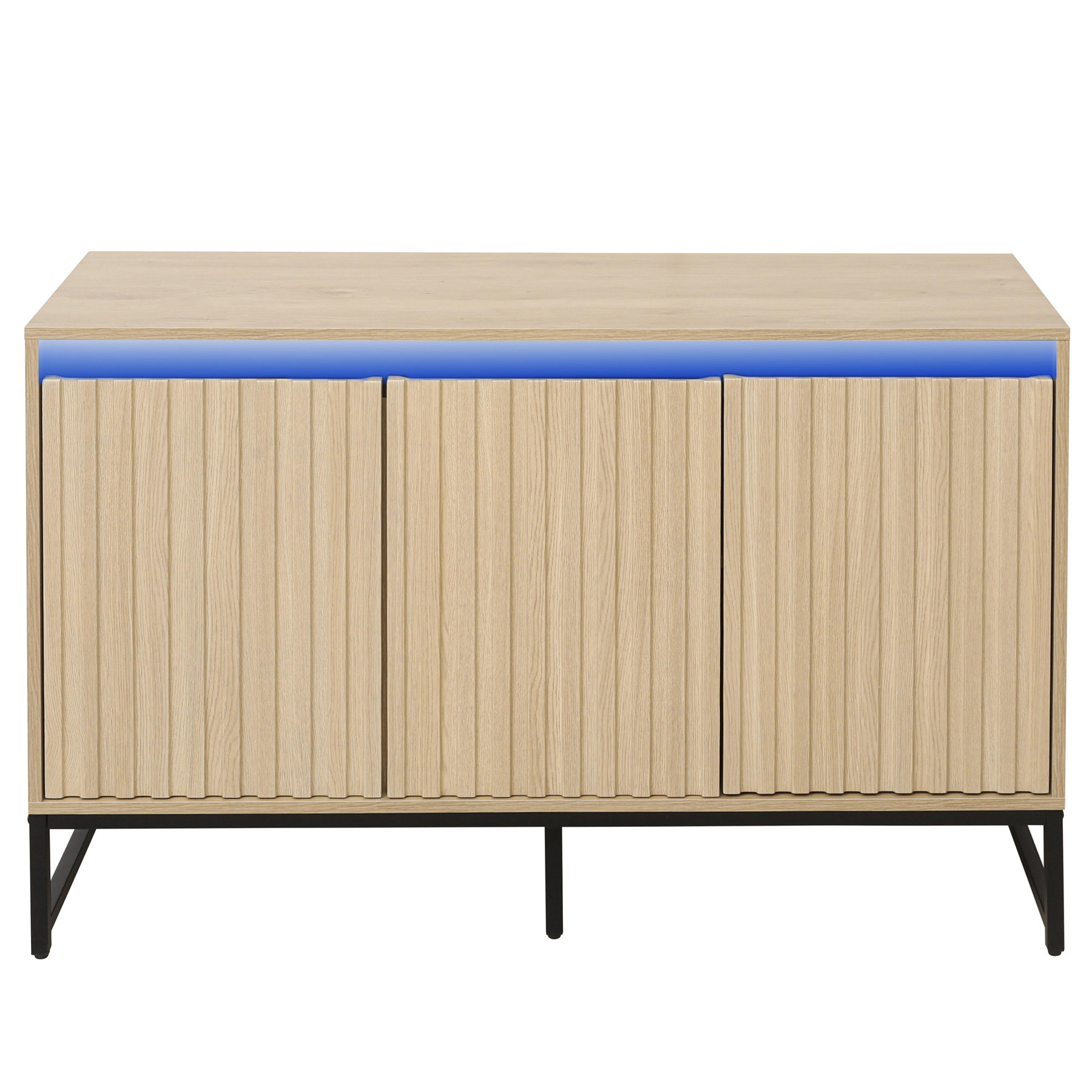 Wrought Studio Carved 3-Door Sideboard With Leds - Wayfair Canada